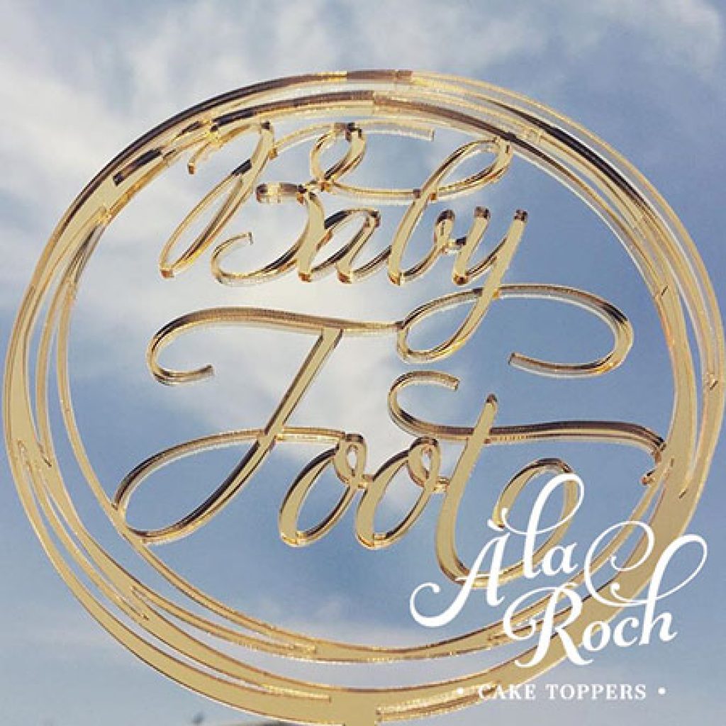 Circle Cake Topper 1 - A la Roch